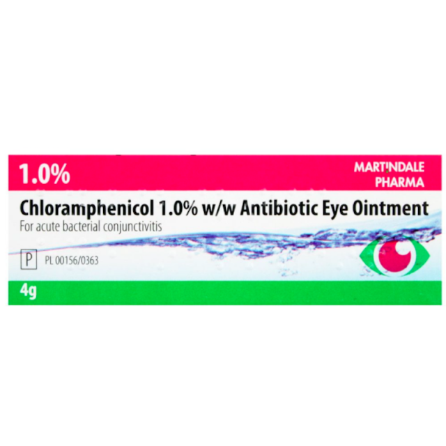 Chloramphenicol Eye Ointment 4g - Caplet Pharmacy