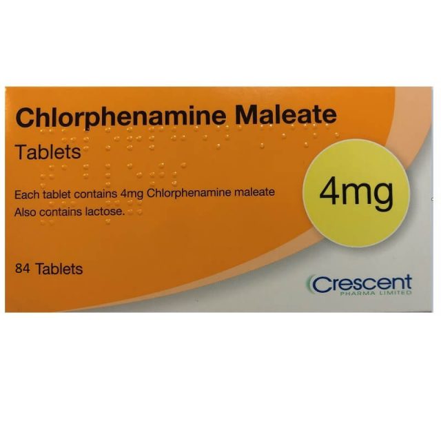 Chlorphenamine 4mg 84 Tablets - Caplet Pharmacy