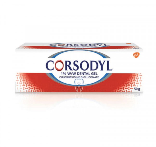 Corsodyl 1% w/w Dental Gel 50g - Caplet Pharmacy