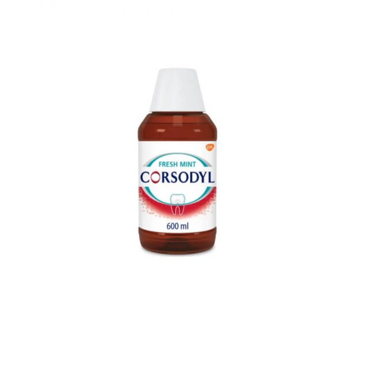Corsodyl Mouthwash Mint 600ml - Caplet Pharmacy