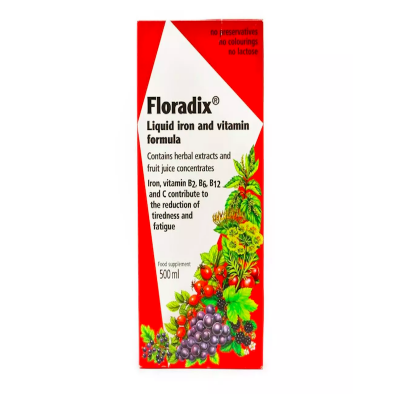Floradix 500ml Liquid Iron and Vitamin Formula - Caplet Pharmacy