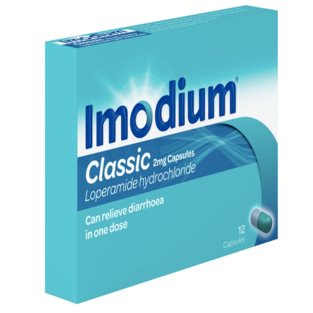 Imodium Classic (2mg) – 12 Capsules - Caplet Pharmacy