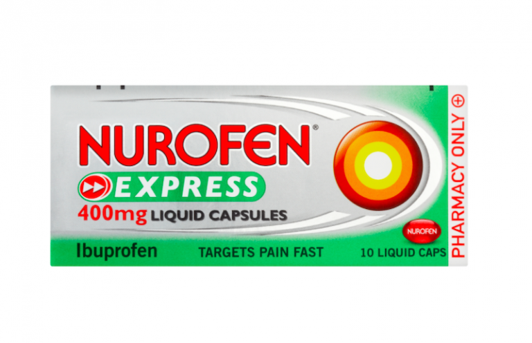 Nurofen Express 400mg 10 Liquid Capsules - Caplet Pharmacy