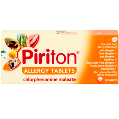 Piriton Allergy 30 Tablets-WARNING: THIS IS A HIGH RISK MEDICATION ...