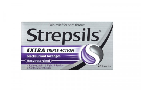 Strepsils Extra Strength Triple Action Blackcurrant – 24 Lozenges ...