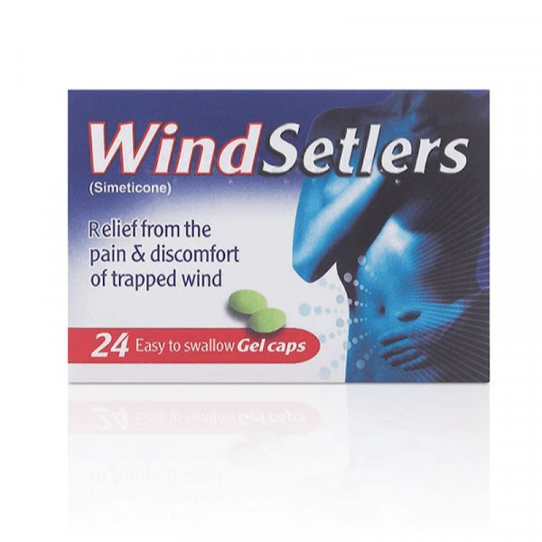 Wind Setlers – 24 Gel Capsules - Caplet Pharmacy
