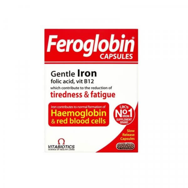 Vitabiotics Feroglobin Capsules 30 Capsule - Caplet Pharmacy