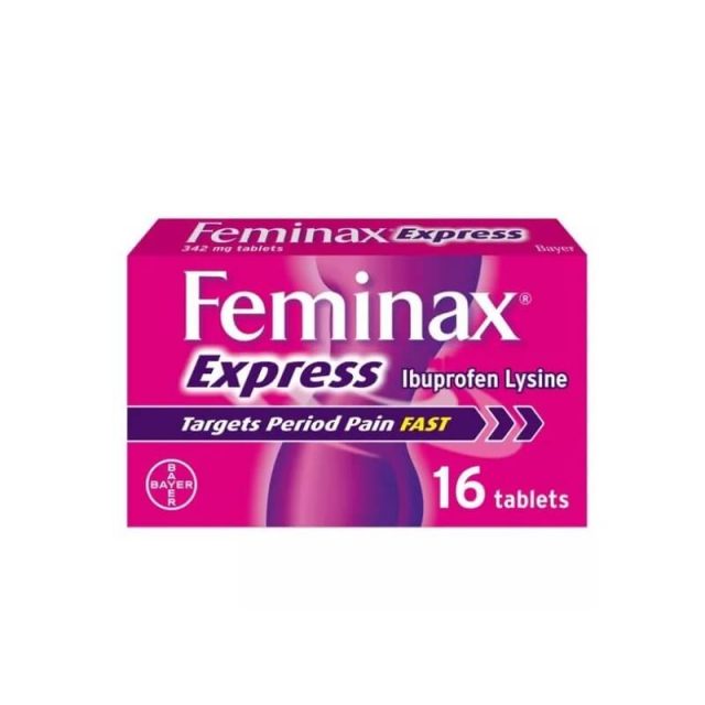 Feminax Express - 342mg- 16 Tablets - Caplet Pharmacy