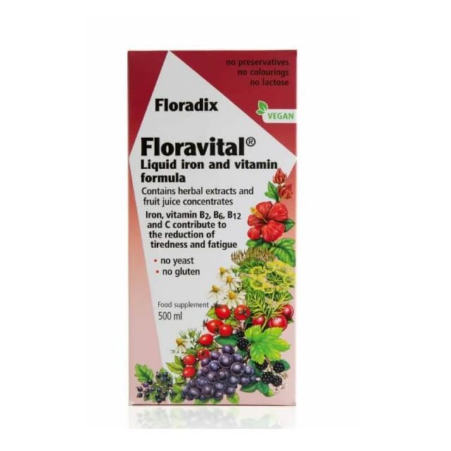 Floradix 250ml Liquid Iron and Vitamin Formula - Caplet Pharmacy