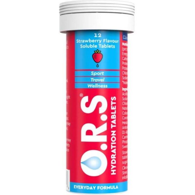 ORS Rehydration Salts Strawberry – 24 Tablets - Caplet Pharmacy