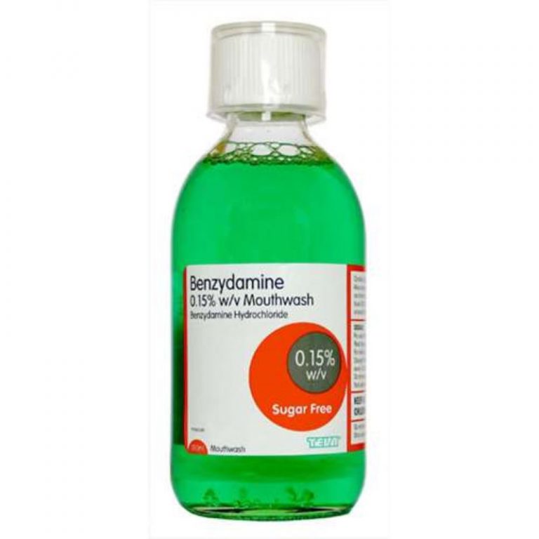 Benzydamine Mouthwash Sugar Free 300ml - Caplet Pharmacy