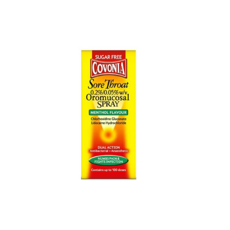 Covonia Sore Throat Menthol Spray 30ml - Caplet Pharmacy
