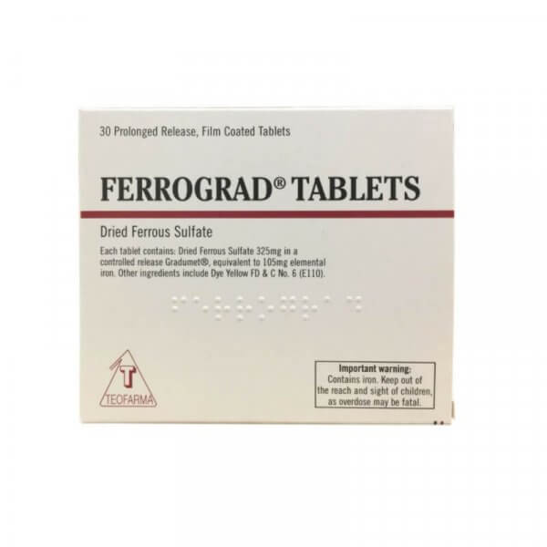 Ferrograd Tablets- 30 - Caplet Pharmacy