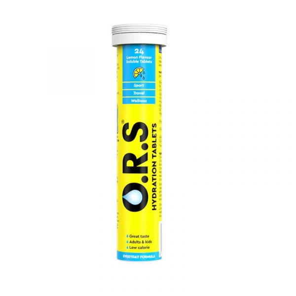ORS Rehydration Salts Lemon – 24 Tablets - Caplet Pharmacy