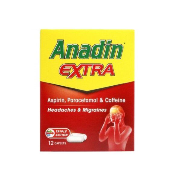 Anadin Extra-12 Caplets - Caplet Pharmacy