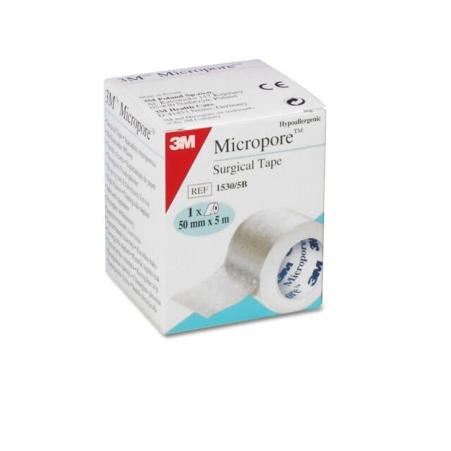Micropore Surgical Tape 5cm x 5m - Caplet Pharmacy