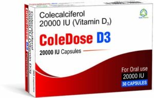 Colecalciferol Vitamin D3 20,000 IU 30 Capsules HIGH STRENGTH VITAMIN D ...